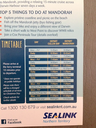 Mandorah Ferry Service – Wagait Shire Council